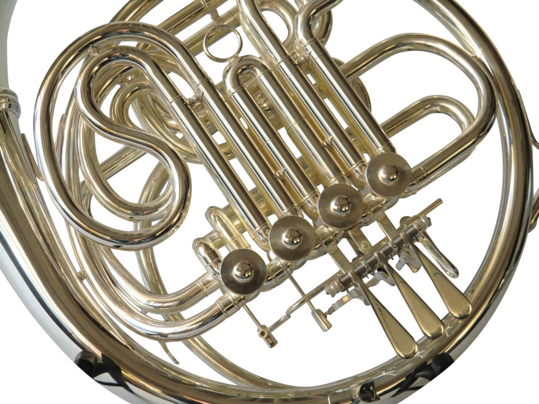 SYMPHONIE WESTERWALD Doppelhorn Waldhorn in B/F & F/B – echt versilbert ...